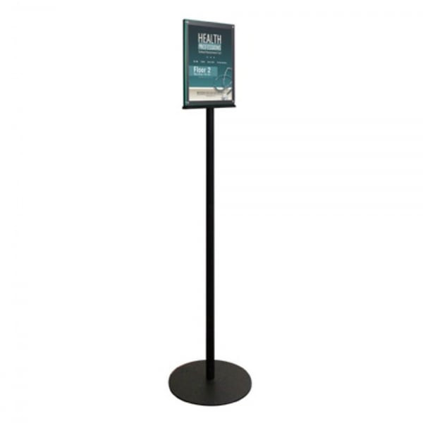 Black Magnetic Double-Sided Floor Standing Sign - A4 - H1422 x W330 x ...