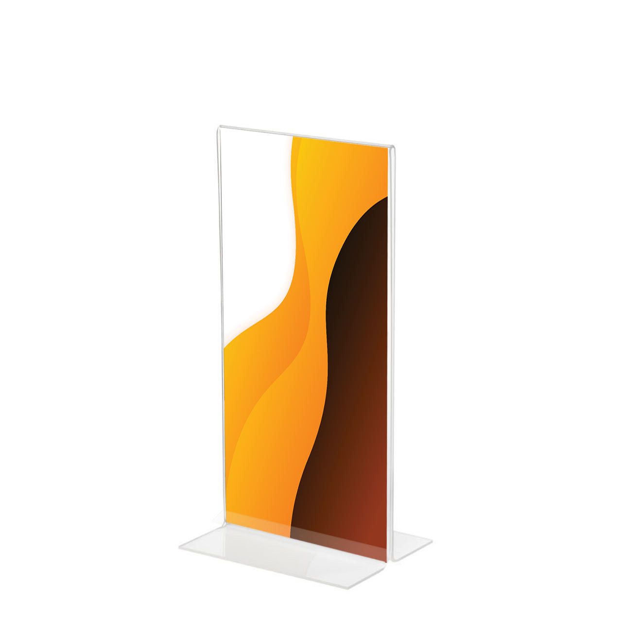 Upright Sign Holder - 1/3 A4 Portrait - H215 x W102mm