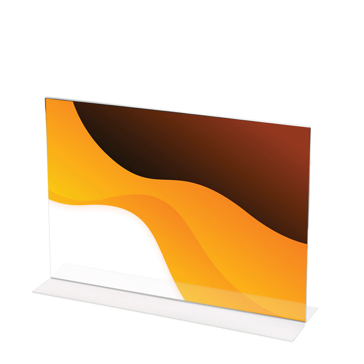 Upright Sign Holder - A5, Landscape - H74 x W215mm