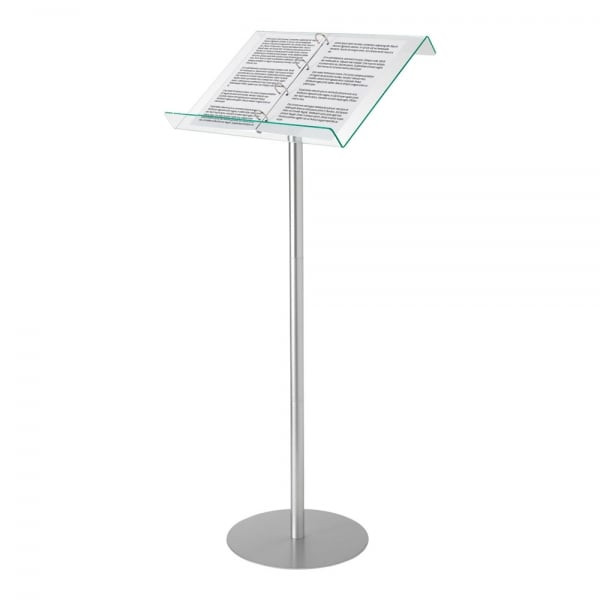 Lectern/Catalogue Browser Floor Stand with Ring Binder - H1140 x W500 x ...