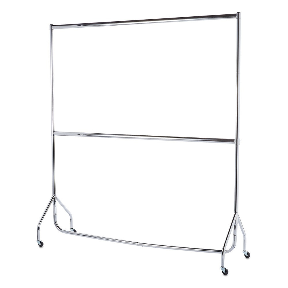 2-Tier Chrome Heavy-Duty Clothes Rail - Choice of 3 ft to 6 ft widths