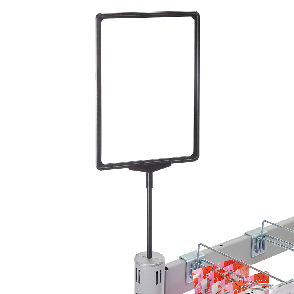 A4 Poster Holder and fixing - for use with our In-Queue Merchandiding Bays.