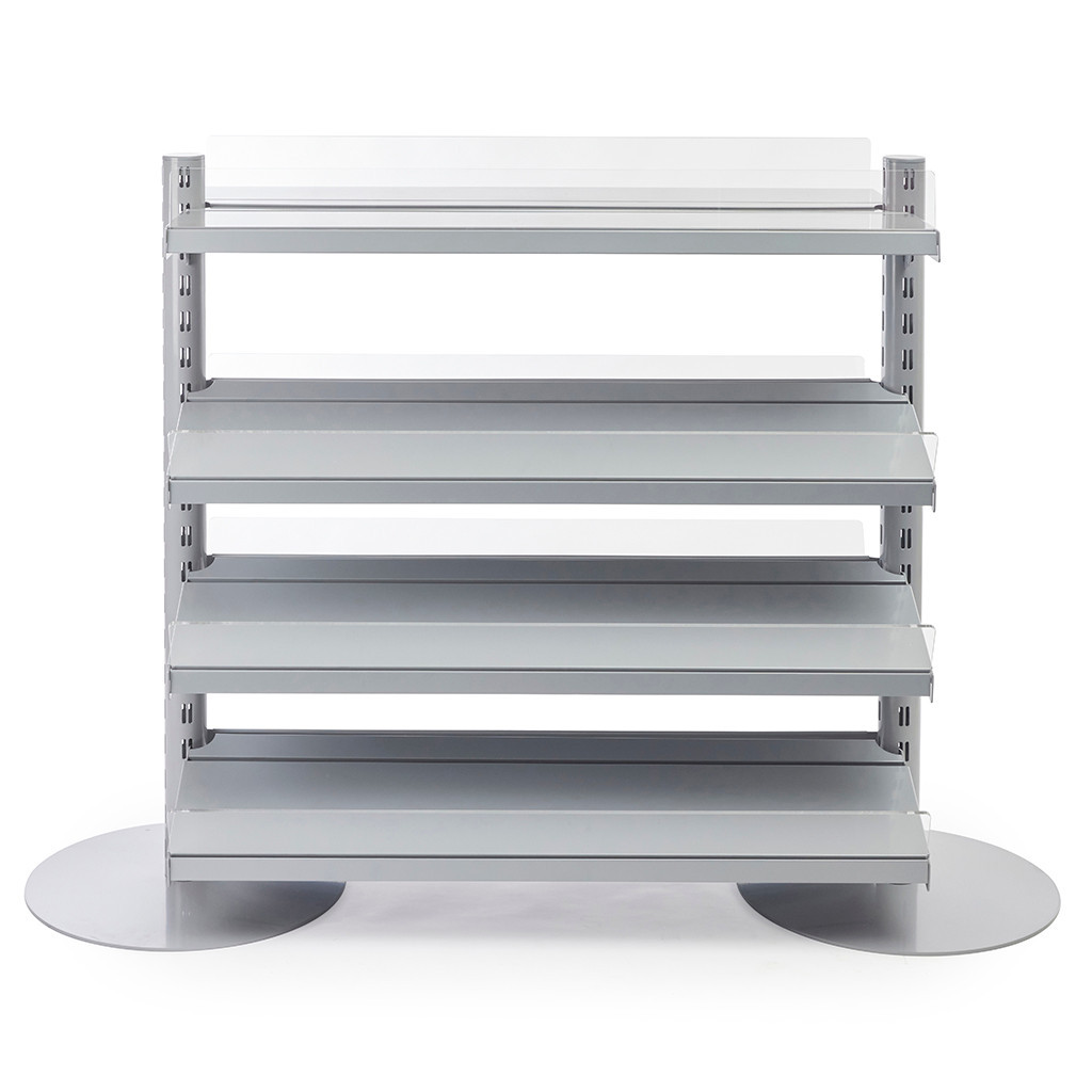 Double Sided Merchandising Bay with shelves - 1 or 2, 1250mm bays