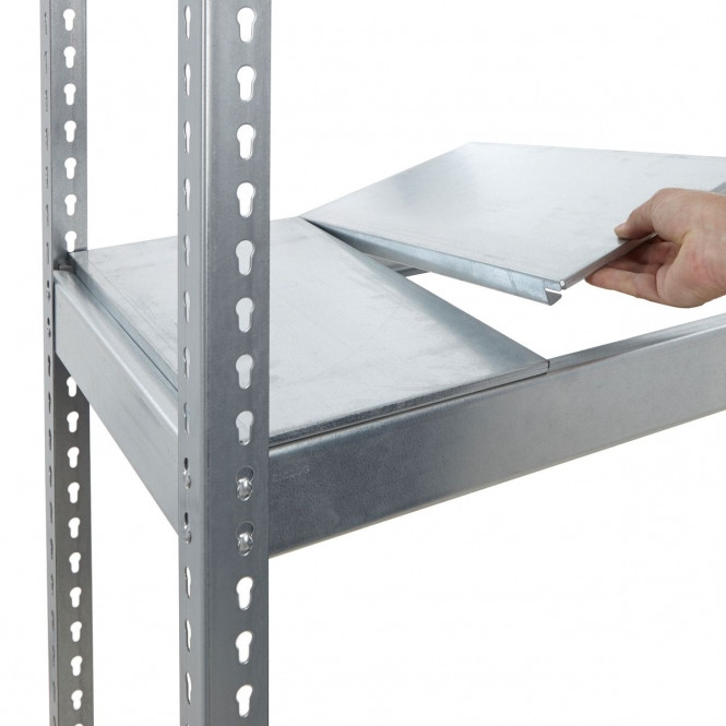 Galvanised Heavy Duty Warehouse Shelving Unit With Steel Shelves - Up ...