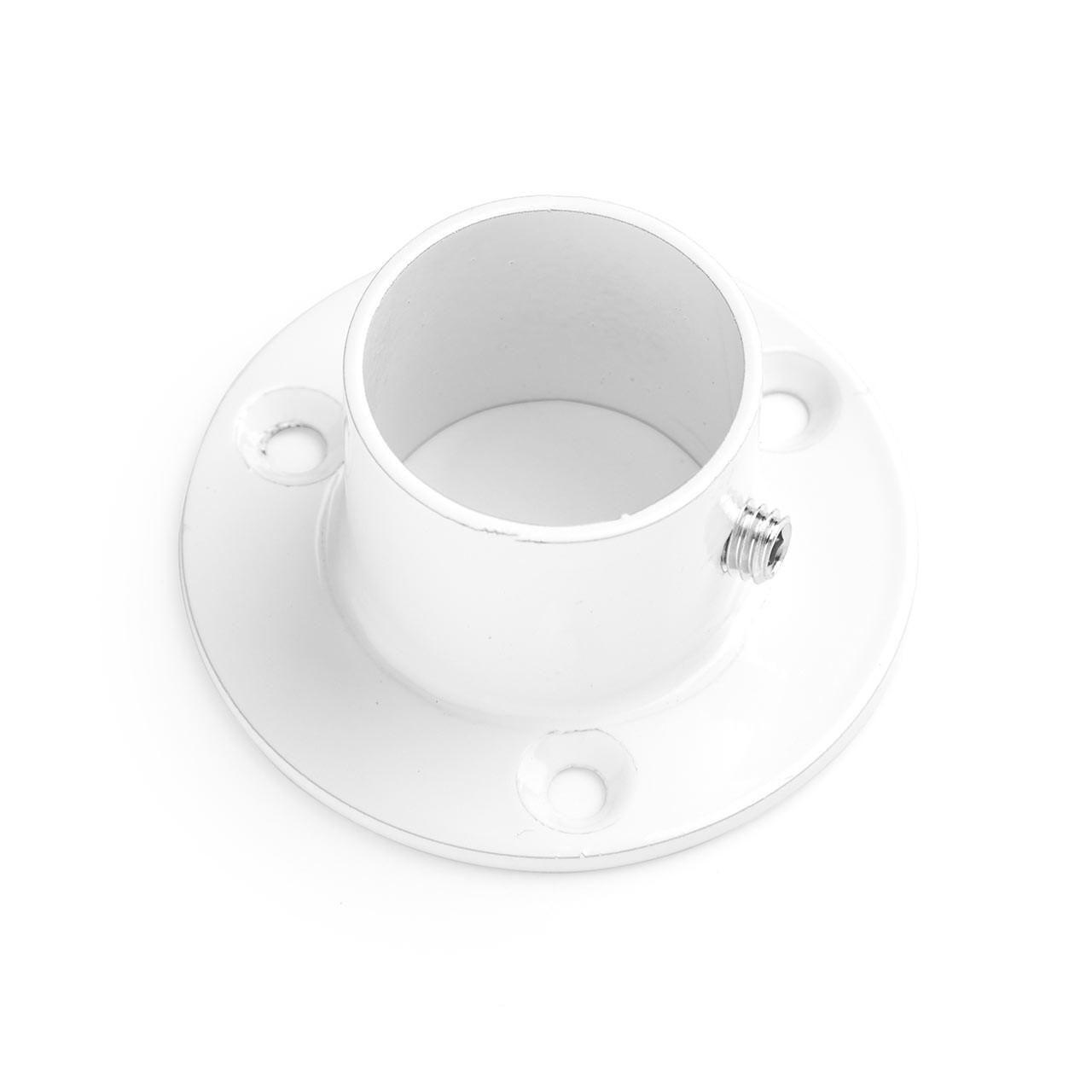 White Socket for 25mm Dia. White Tube Rail - Outer-diameter 50mm