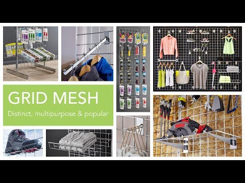 4ft Gridwall Mesh Two Way Stand - H1220 x W610 x D610mm
