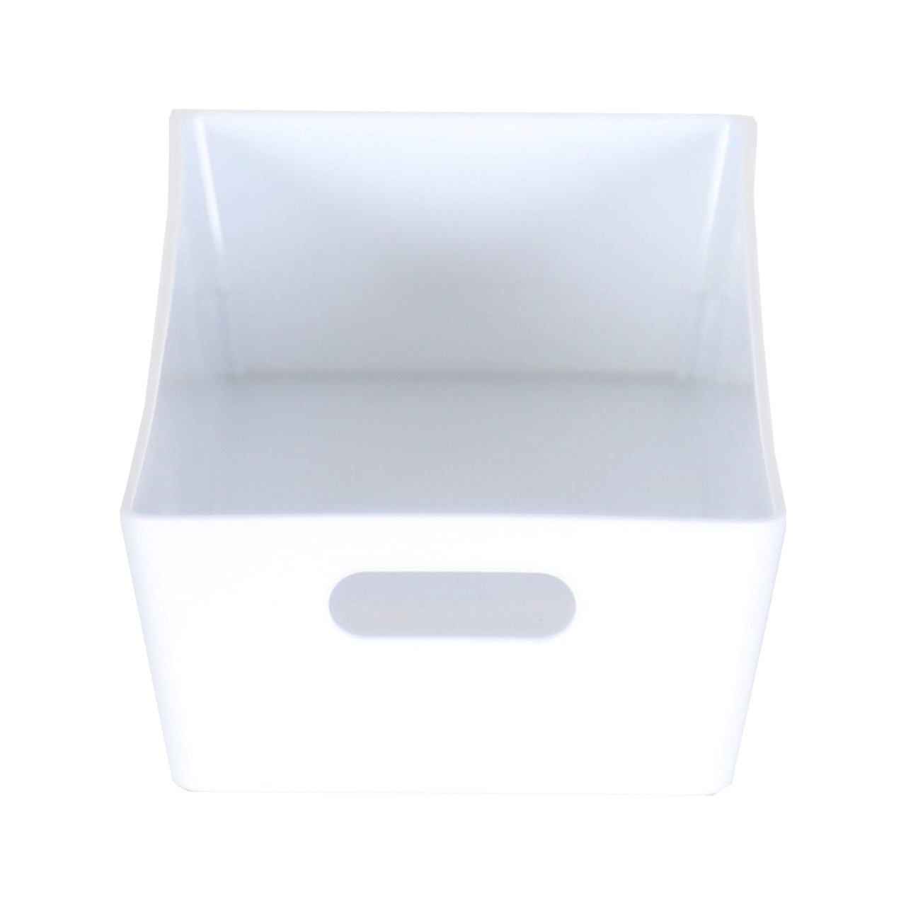 3 x Large White Rectangle Storage Baskets