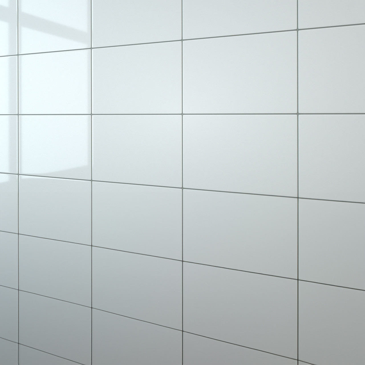 White Large Wall Panel Tile - Portrait panels - PVC
