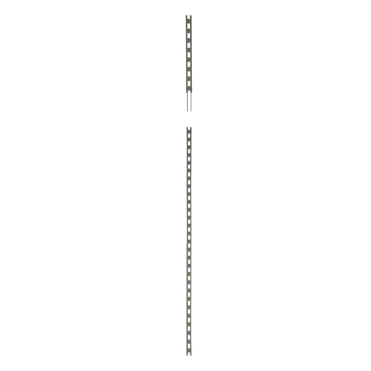 Silver Upright Extension for Retail Shelving Units H400mm or H1000mm