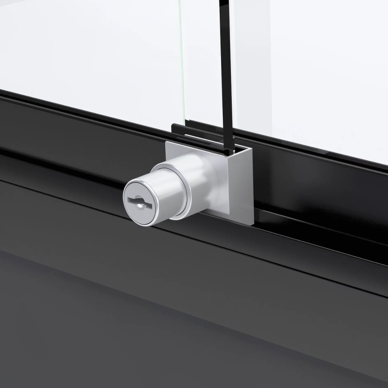 Eclipse Aluminium Glass Display Counter with 2 glass shelves and ...