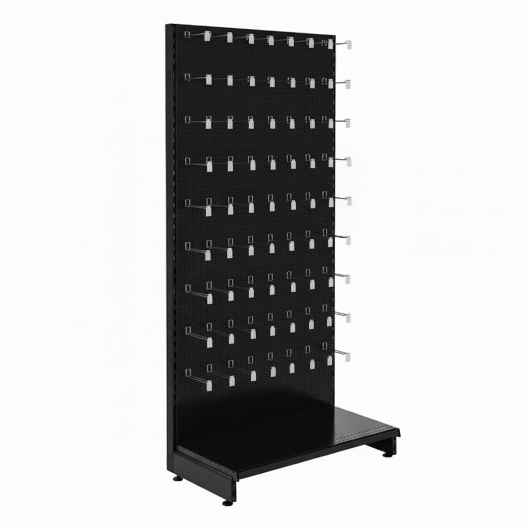 Dark Grey Perforated Back Panel for Retail Shelving Units - H400mm ...