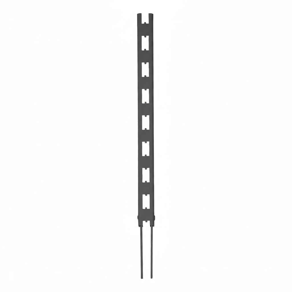 Dark Grey Upright Extension for Retail Shelving Units H400mm