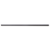 2m Alcove Black Tube Hanging Rail with 2 Support Arms