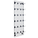 6ft Wall-Mounted Grid Mesh Display Bundle with 24 x Eurohooks - H1830 x ...