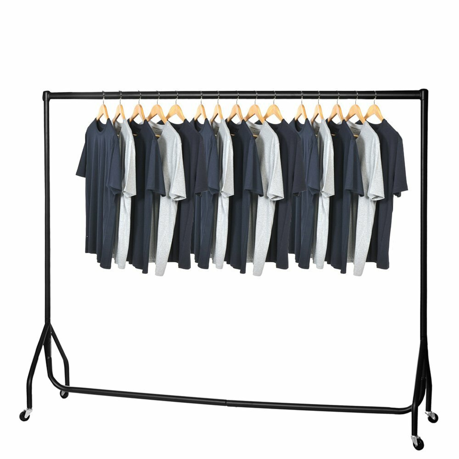 Black Heavy-Duty Clothes Rail - Choice of 2 ft to 6 ft widths
