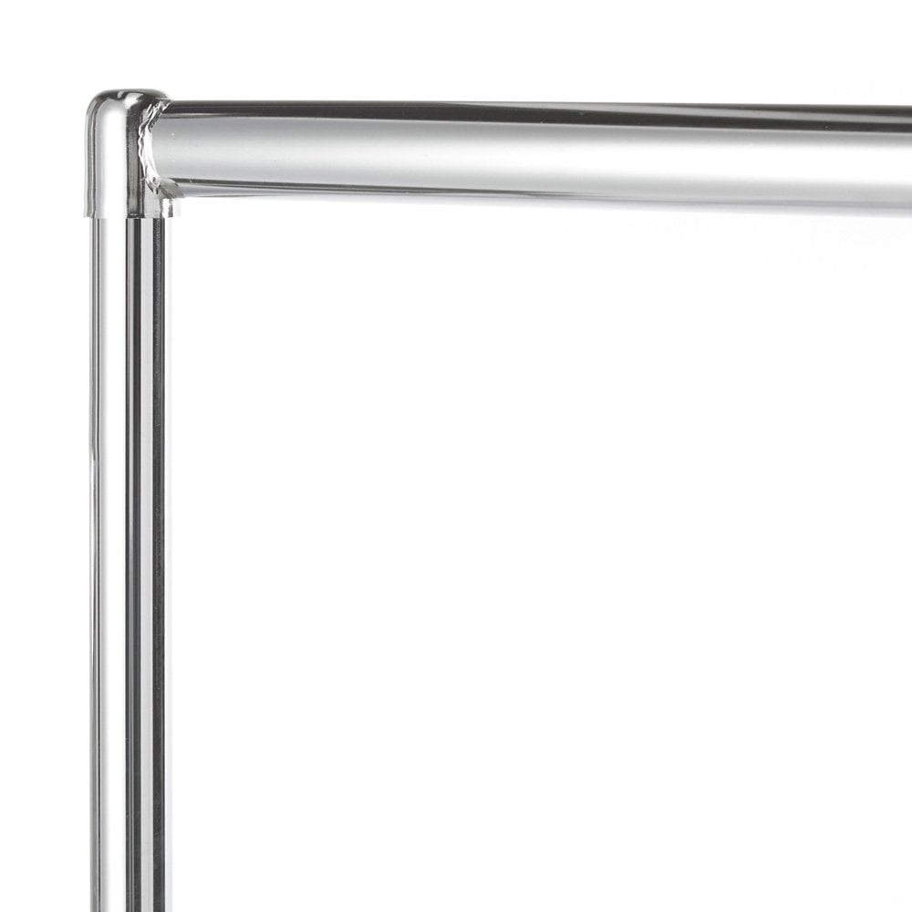 Fishtail Chrome Heavy-Duty Clothes Rail - Choice of 5 ft to 6 ft widths