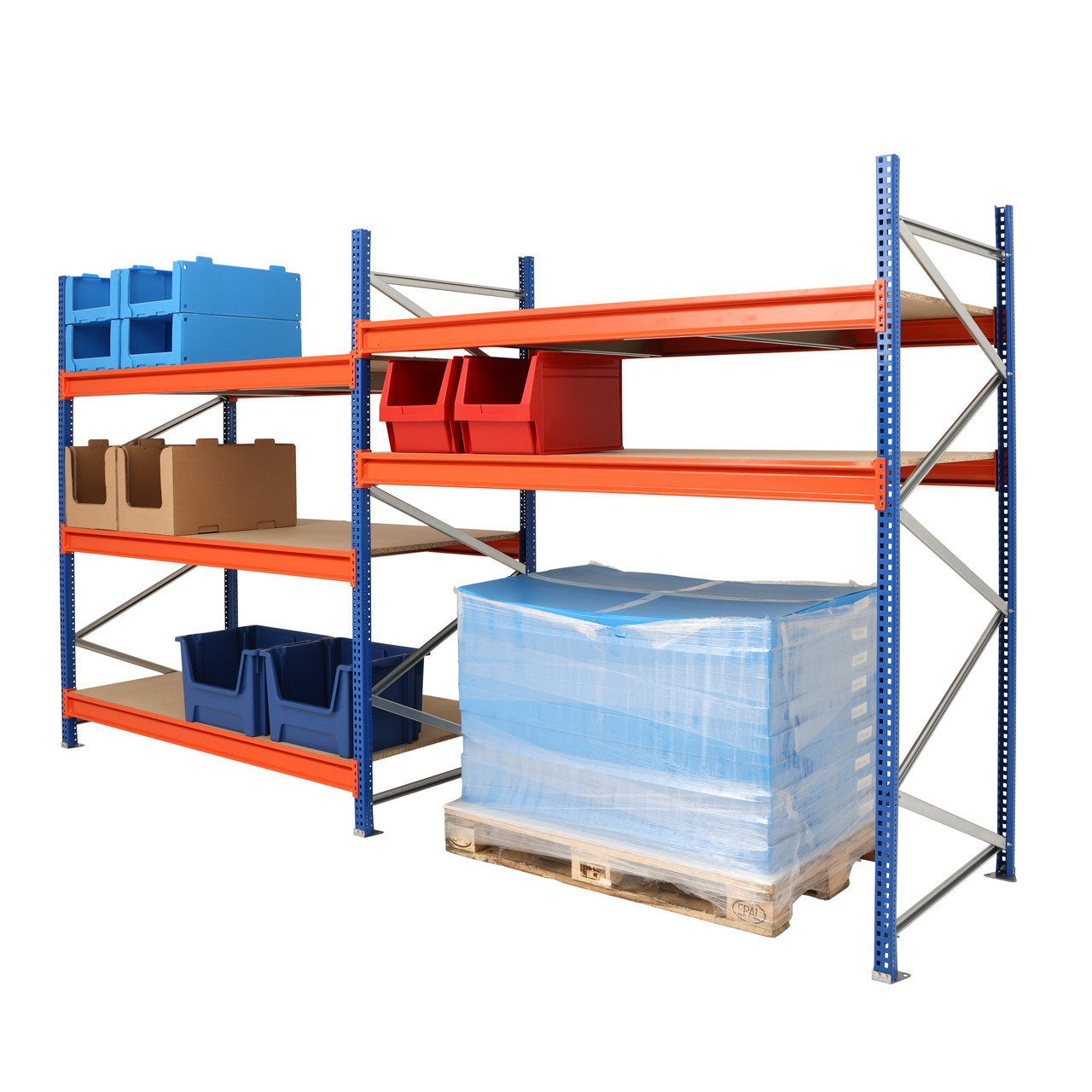 Longspan Warehouse Racking End Frame, Depth: 900mm - Max 4000kg UDL ...