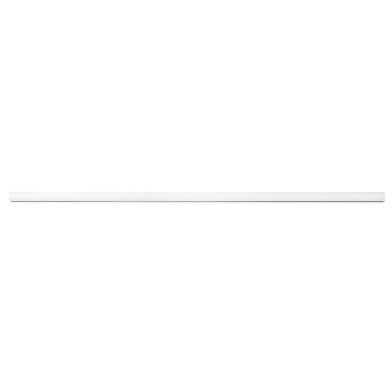 2m Heavy Duty Alcove White Tube Hanging Rail with 1 Support Arm