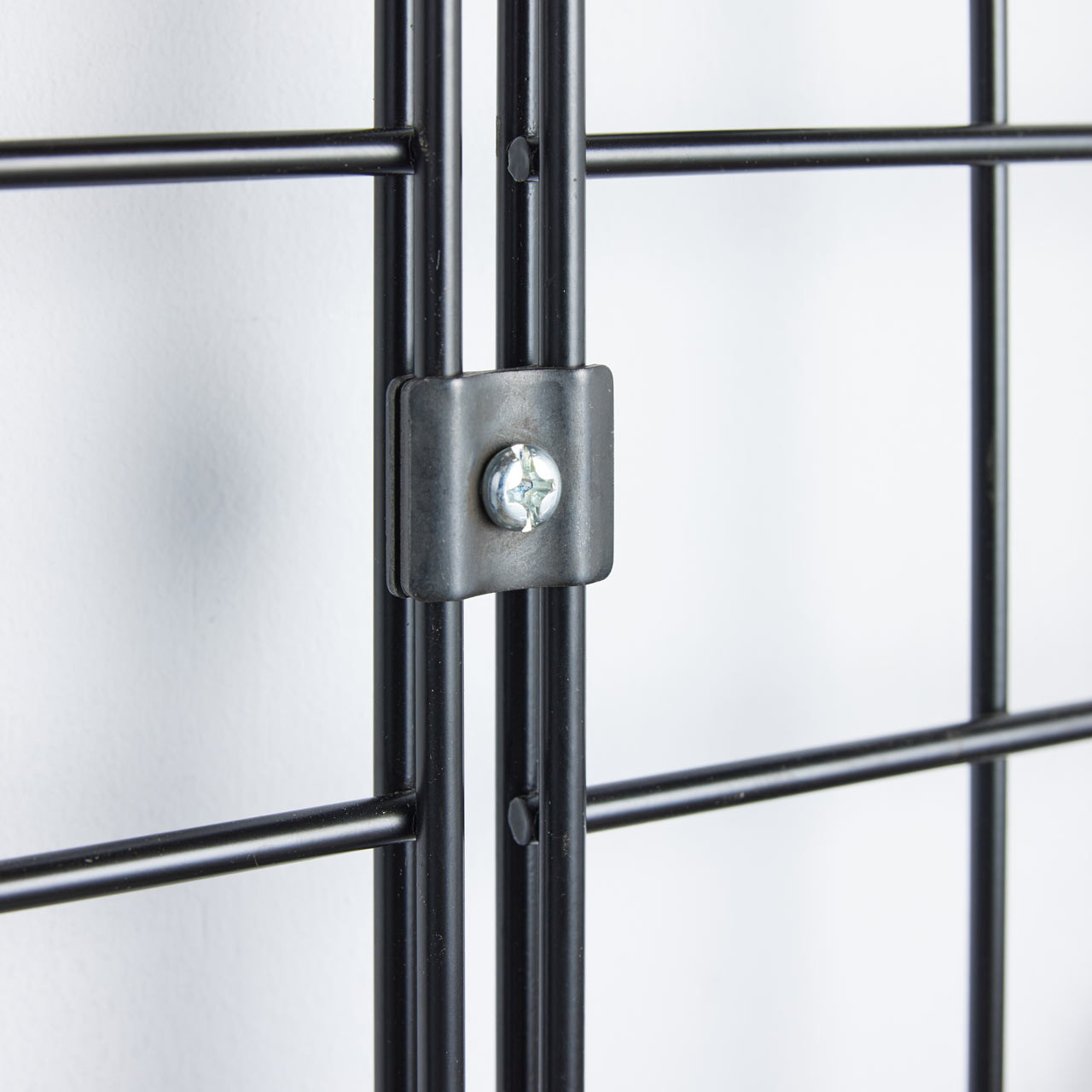 Black Joining Clip For Grid Mesh Panels - W25 x D25mm