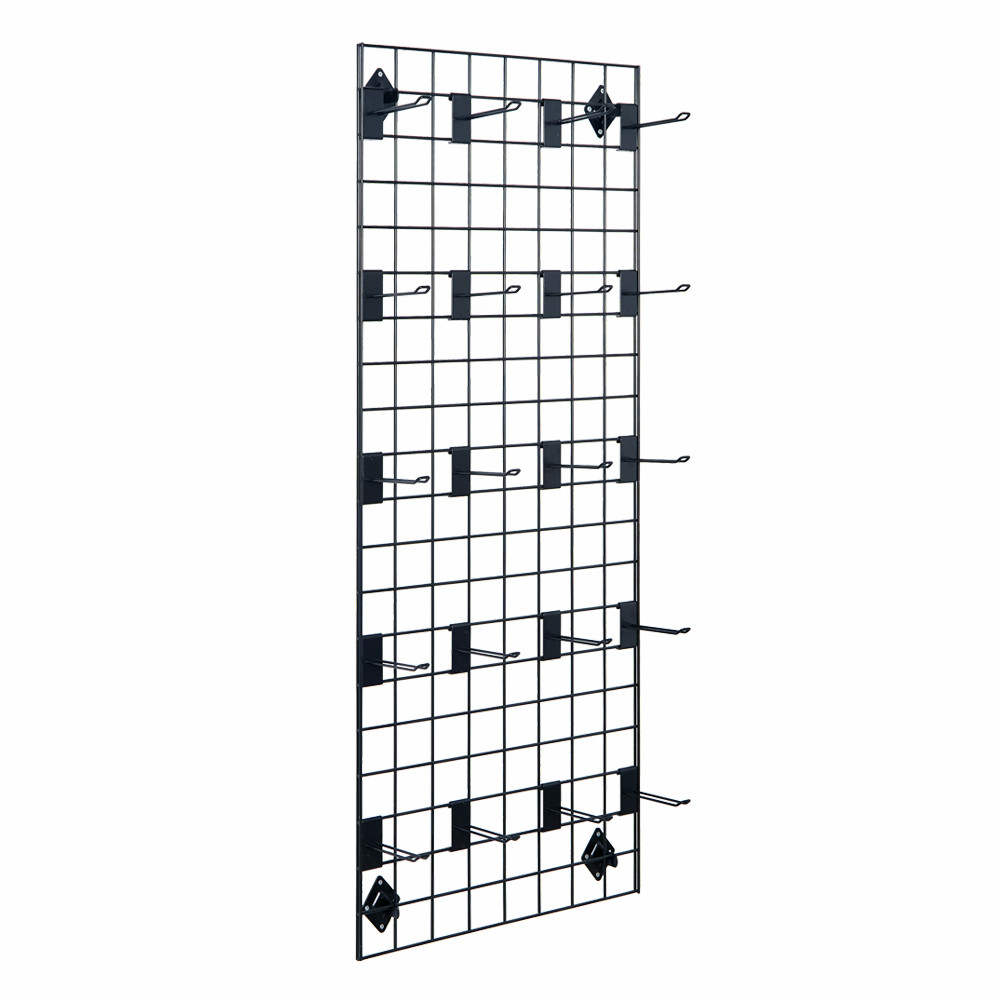 5ft Wall-Mounted Grid Mesh Display Bundle with 20 x Eurohooks - H1520 x ...
