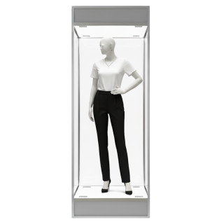 Single Mannequin Display Case – Secure Showcase for Retail, Museums ...