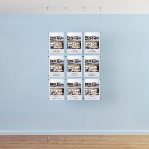 Satin Double Panel Clips - 4mm Capacity