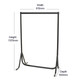 Fishtail Black Heavy-Duty Clothes Rail - Choice of 3 ft to 6 ft widths