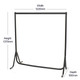 Fishtail Black Heavy-Duty Clothes Rail - Choice of 3 ft to 6 ft widths