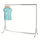 Fishtail Chrome Heavy-Duty Clothes Rail - Choice of 5 ft to 6 ft widths