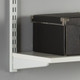 White Twin Slot U-Bracket - 32mm Pitch - Choice of various lengths