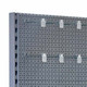 Silver Retail Shelving Modular Wall Unit - Perforated Back Panels and ...
