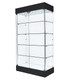 Skyline 360 Black Frameless Tower Showcase All-Glass Display - Double ...