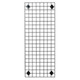 5ft Wall-Mounted Grid Mesh Display - H1520 x W610mm