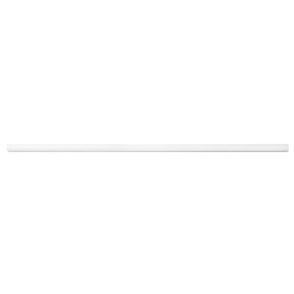 2m Heavy Duty Alcove White Tube Hanging Rail with 1 Support Arm