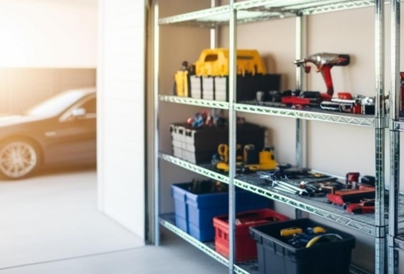Chrome Wire Shelving for Garages and Automotive