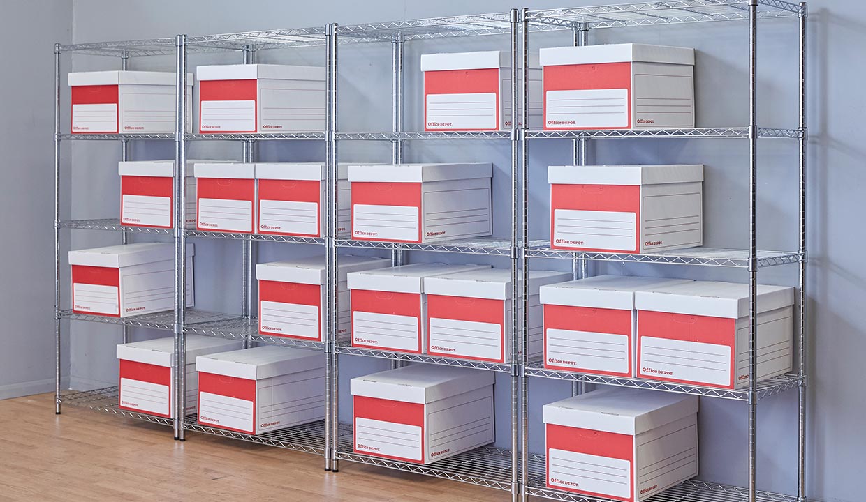 Display & storage essentials for a busy workplace - Shopfitting Warehouse