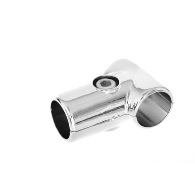 Chrome 3-Way T-Shape Clamp for ø25mm Chrome Tube Rail - H50 x W34 x D70mm