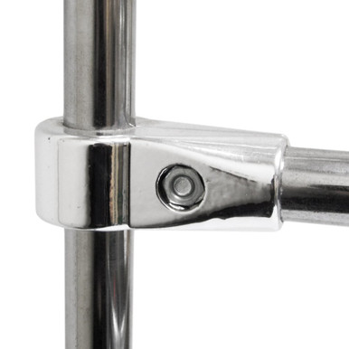 Chrome Premium 3-Way T-Shape Clamp for ø25mm Chrome Tube Rail - H37 x ...