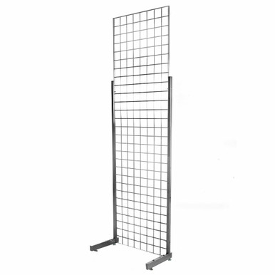 7ft Gridwall Mesh Heavy-Duty Single Sided Stand - H2205 x W660 x D360mm