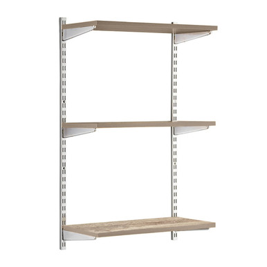 Chrome wall shelving unit store
