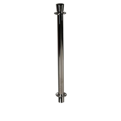 Chrome Deluxe Café Barrier Post - H950mm