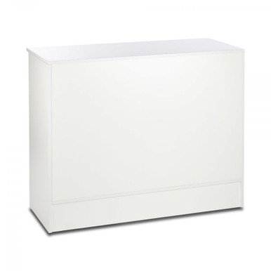 White Shop Counter with Adjustable shelves - Silhouette Range - H965 x ...