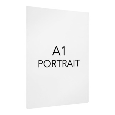 Easy Access Poster Holder - A1 Portrait - Cable or Wall-Mounted