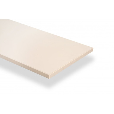 Cream Wooden Shelf Board - D300mm - 18mm Thick - Choice of various widths