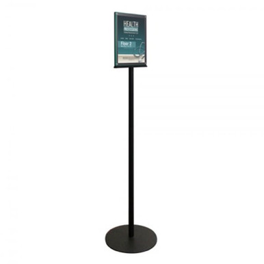 Black Magnetic Double-Sided Floor Standing Sign - A4 - H1422 x W330 x ...