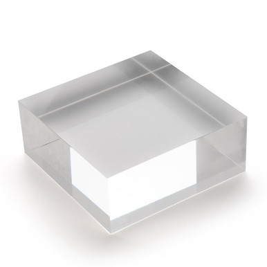 Large Acrylic Solid Display Block - H40 x W100 x D100mm