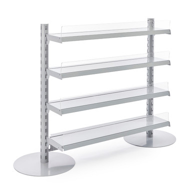 Single Side Merchandising Bay with shelves - 1, 2 or 3 bays