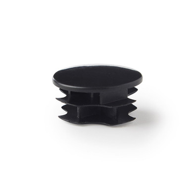 Black Plug-in End for 25mm Dia. Tube Rail