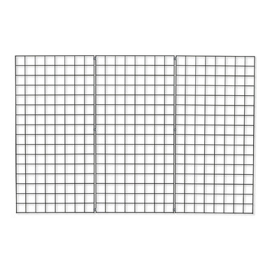 3 x 4ft Gridwall Mesh Panels - H1220 x W610mm