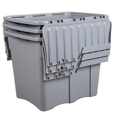 80L Black Recycled Heavy Duty Storage Box - W600 x H360 x D400mm boxes